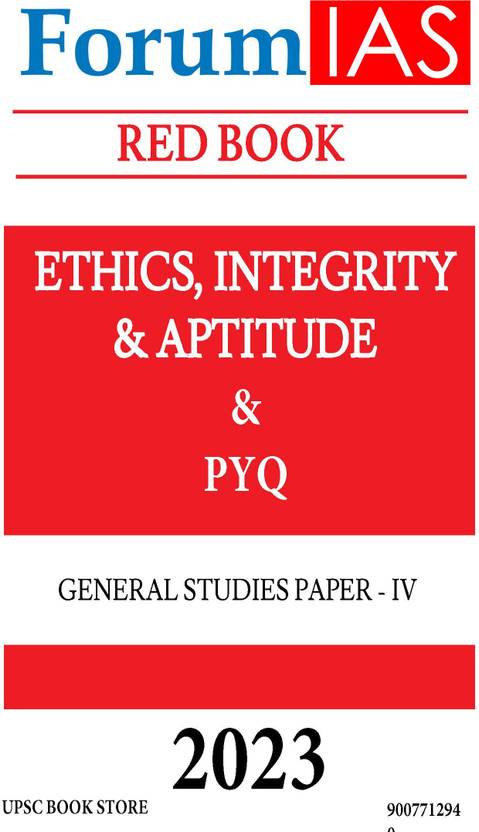 Forum IAS Red Book Ethics, Integrity & Aptitude & PYQ ( WITH SPIRAL ...