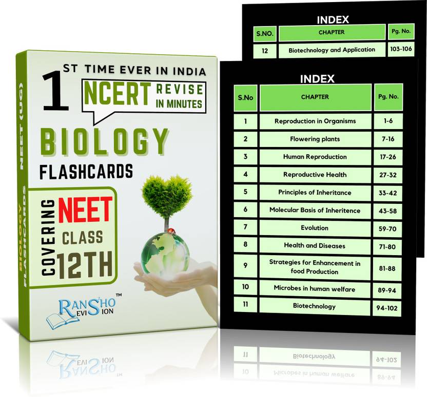 NCERT Based NEET(UG) Biology Flashcards For Class 12th: Buy NCERT Based ...