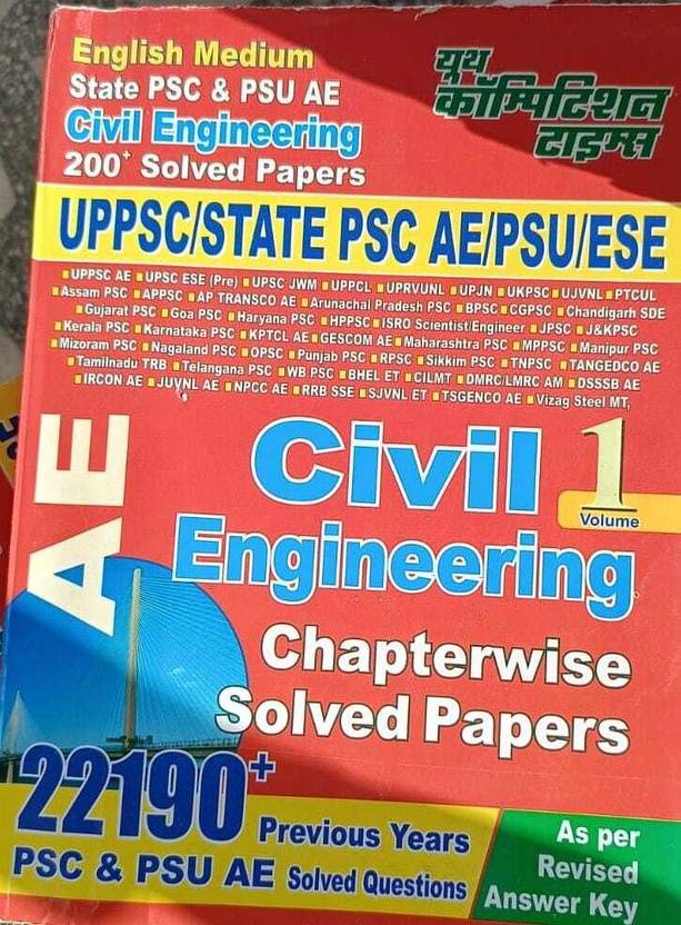 UPPSC State PSC PSU ESE Assistant Civil Engineering Chapter-Wise Solved ...