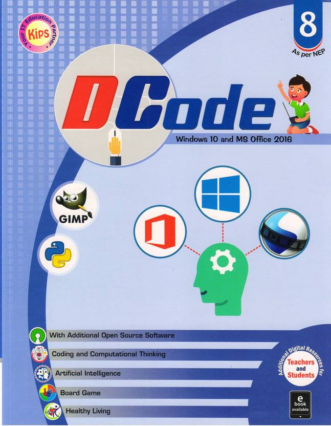 Kips Dcode Class 8 Windows 10 And Ms Office 2016 Buy Kips Dcode
