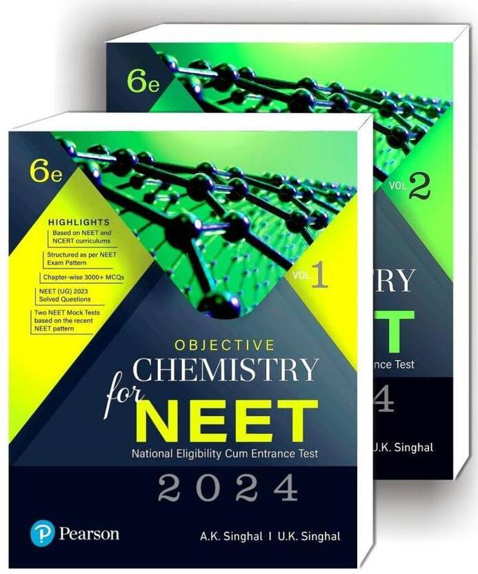 Objective Chemistry For NEET 2024 Vol - I & II Based On NEET & NCERT ...
