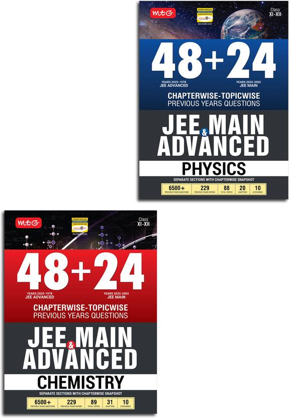 MTG 48 + 24 Years JEE Main (2025-2002) And JEE Advanced (2025-1978 ...