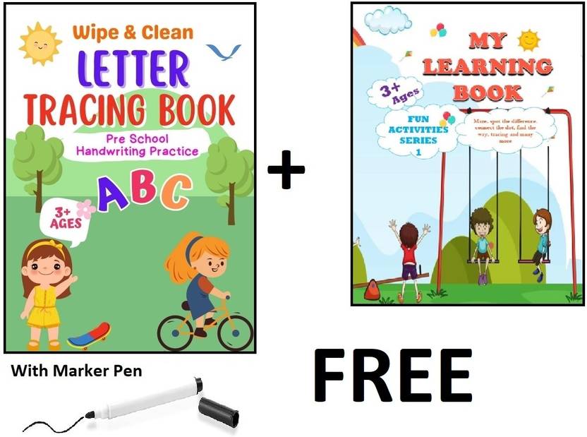 WIPE & CLEAN LETTER TRACING AND HANDWRITING PRACTICE PRESCHOOL BOOK ...