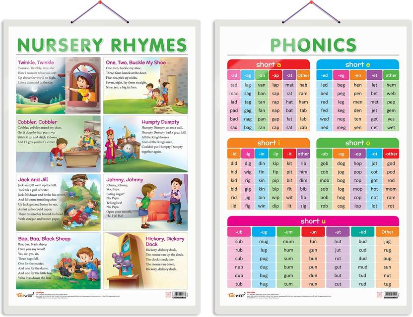 Set of 2 NURSERY RHYMES and PHONICS - 1 Early Learning Educational ...