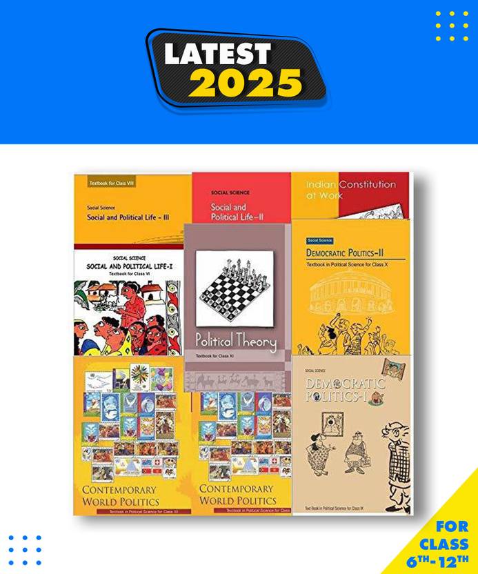 NCERT Political Science Books Set Of Class - 6 TO 12 (ENGLISH MEDIUM ...