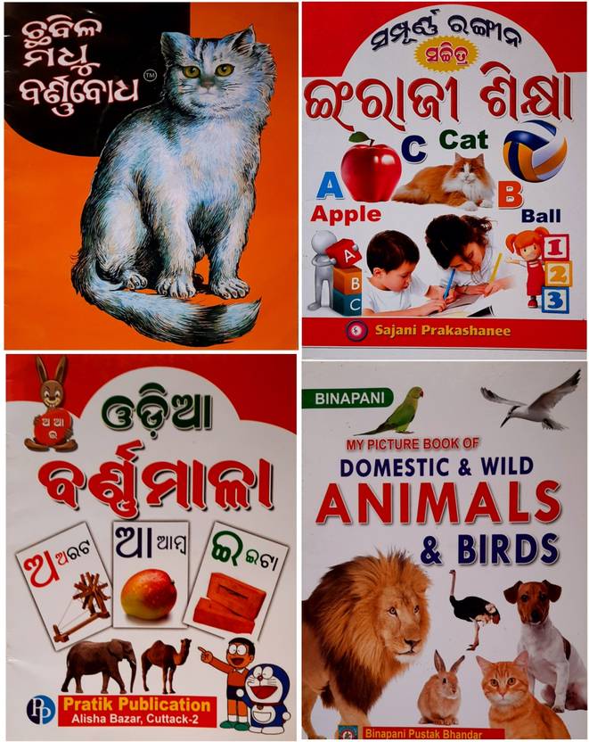 4 Odia Combo Book Of Chhabila Madhu Barnabodha, Odia Barnamala ...