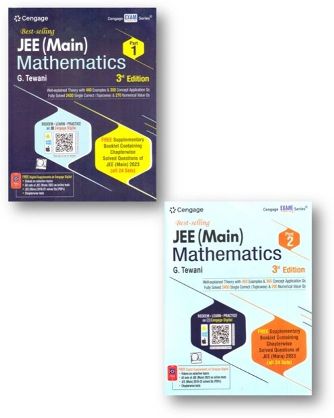 Cengage JEE Main Mathematics: Vol. 1 And Vol. 2 (Book + Booklet) With ...