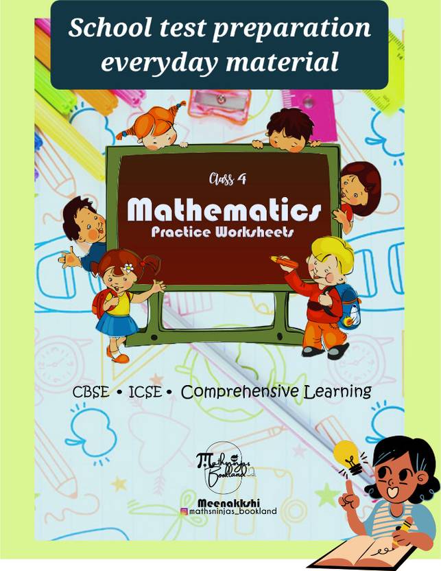 Class 4 Grade 4 Mathematics Practice Worksheets | Cbse/icse ...