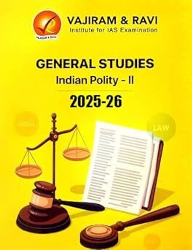 Vajiram & Ravi General Studies Polity Part 1 And Part 2 (GS) Yellow ...