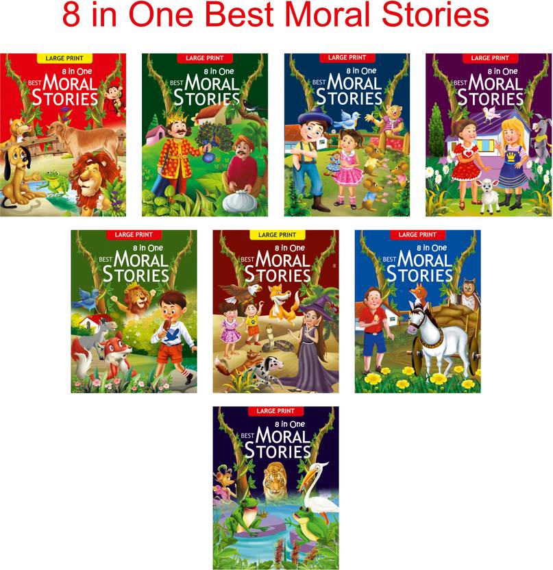 8 In One Best Moral Stories Set Of 8 Titles: Buy 8 In One Best Moral ...