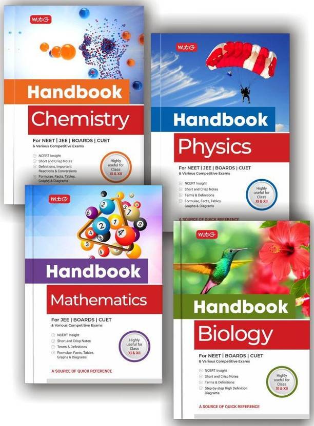 MTG Handbook Of Physics, Chemistry, Mathematics & Biology For NEET, JEE ...