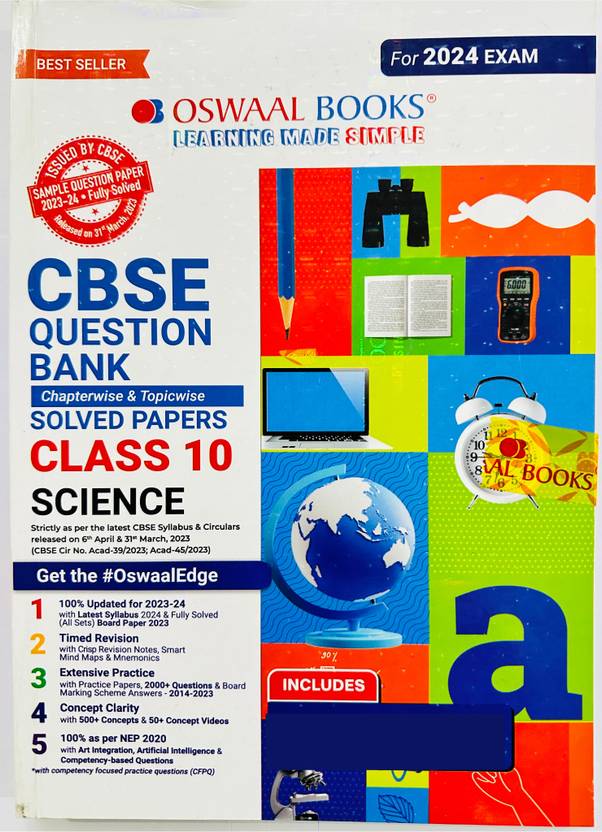 Oswaal Cbse Question Bank For Science - Class 10th (Oswaal Editorial ...