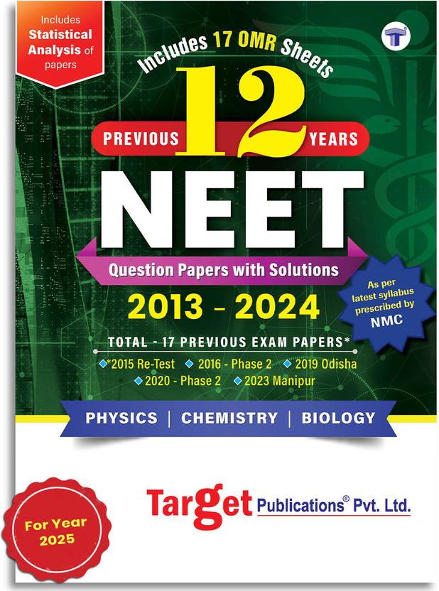 NEET Previous Year Question Papers With Solutions For 2025 Exam | 12 ...