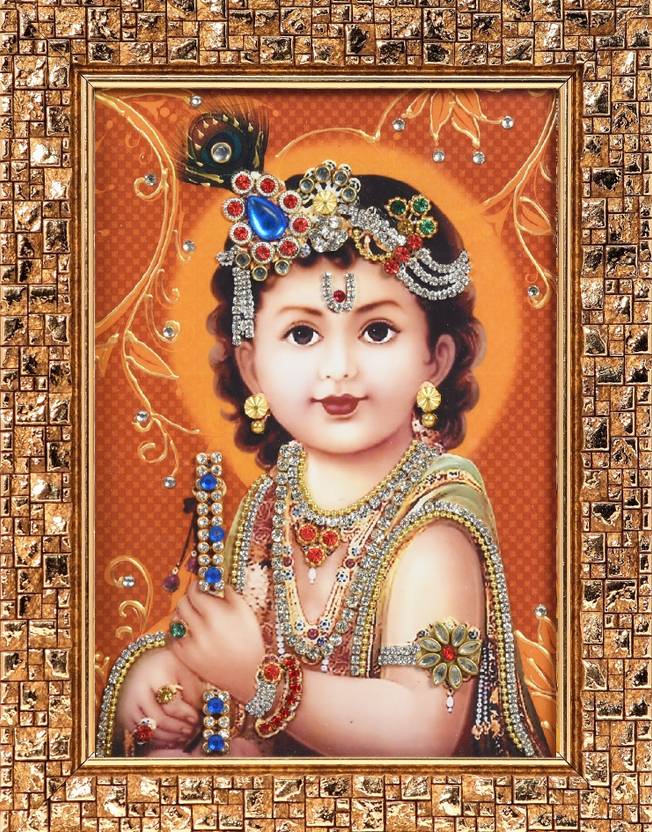 Strotam Lord Laddu Gopal Religious Frame Price in India - Buy Strotam ...