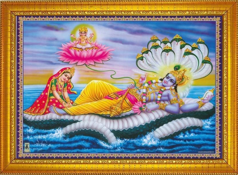 FRIZZY ARTS Vishnu ji Religious Frame Price in India - Buy FRIZZY ARTS ...