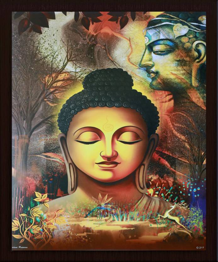 Darsh Craft Lord Buddha Religious Frame Price in India - Buy Darsh ...