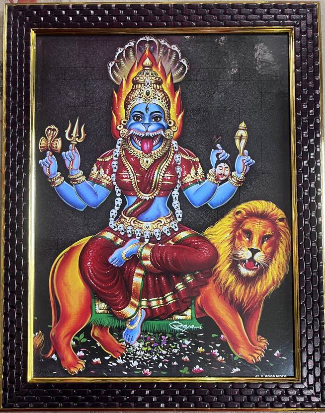 FRAMTASTIC God Sri Gruha Lakshmi with cow / Laxmi Devi / Gruhalakshmi ...