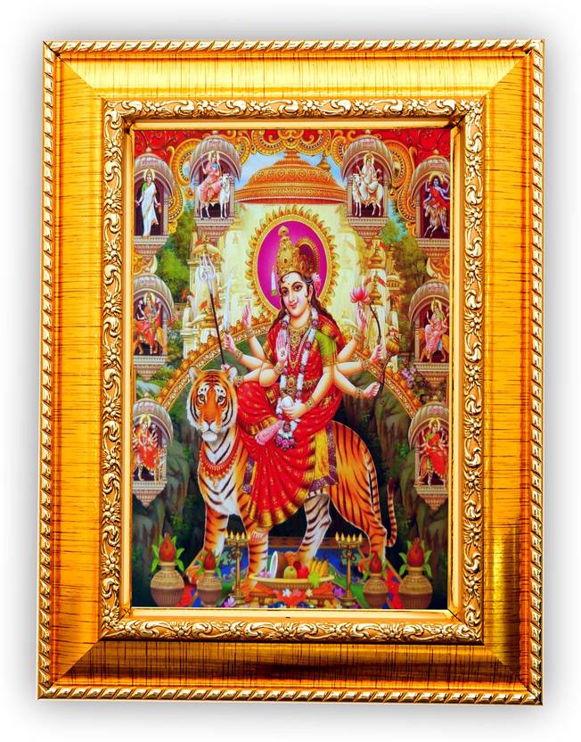 Nuoshopping Durga Maa Nav Roop Photo Frame,Durga Maa Photo Frame ,Durga ...