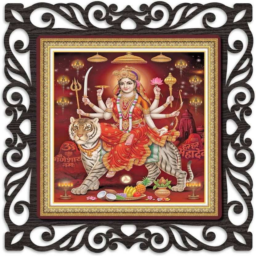 Casa Rica Durga/Ambe/Sherawali Maa Religious Frame Price in India - Buy ...