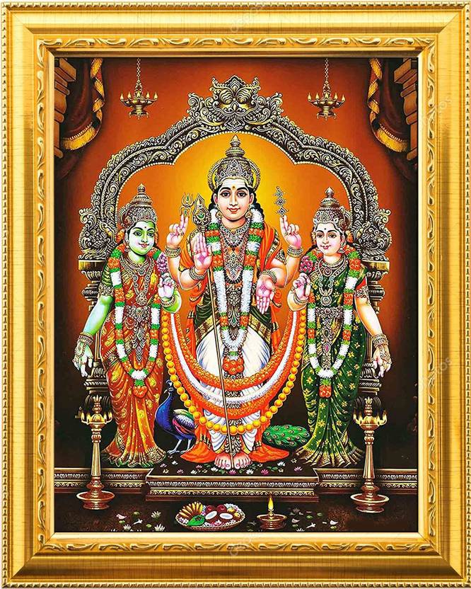 NDFRAME Lord Subramanya Swamy Murugan Valli Devasena Kartikeya ...