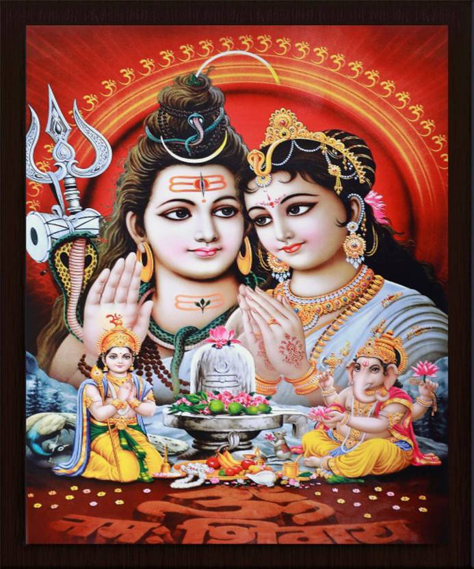 Rayno craft Lord Shiv Parivar Religious Frame Price in India - Buy ...