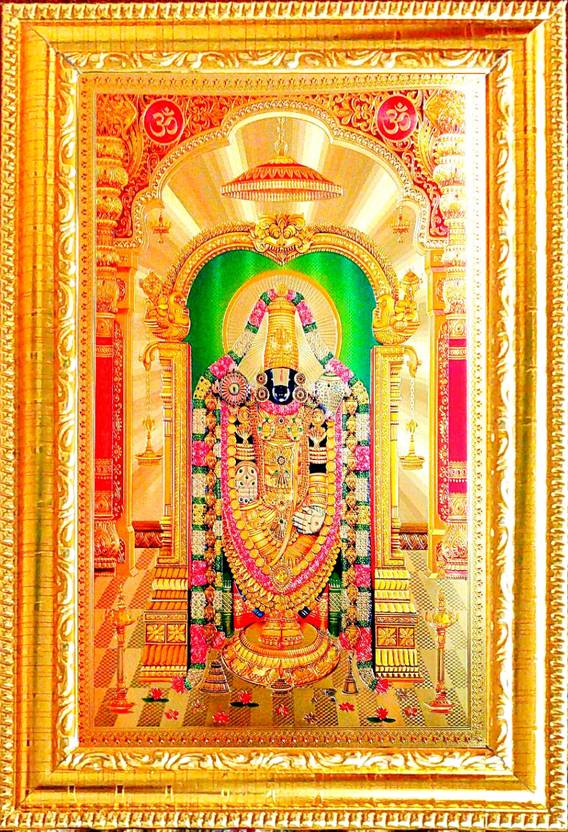 SUNINOW Big size Tirupati balaji photo frame ( 11 x 14 INCH ) Religious ...