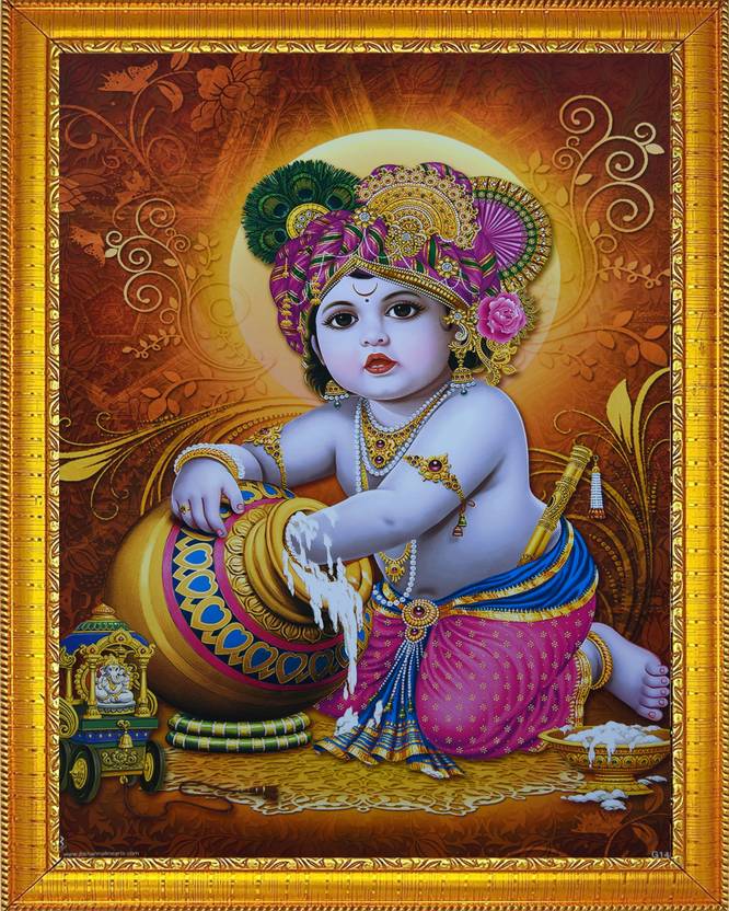 Darsh Craft Bal Gopal/Laddu Gopal Ji/Little Krishna/Kanha Ji Religious ...