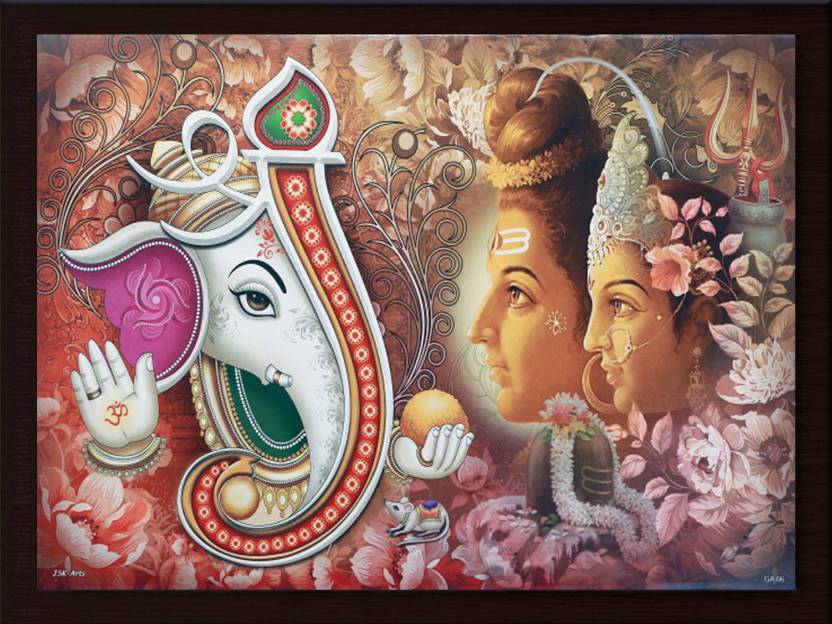 Rayno craft Ganesh Ji Religious Frame Price in India - Buy Rayno craft ...