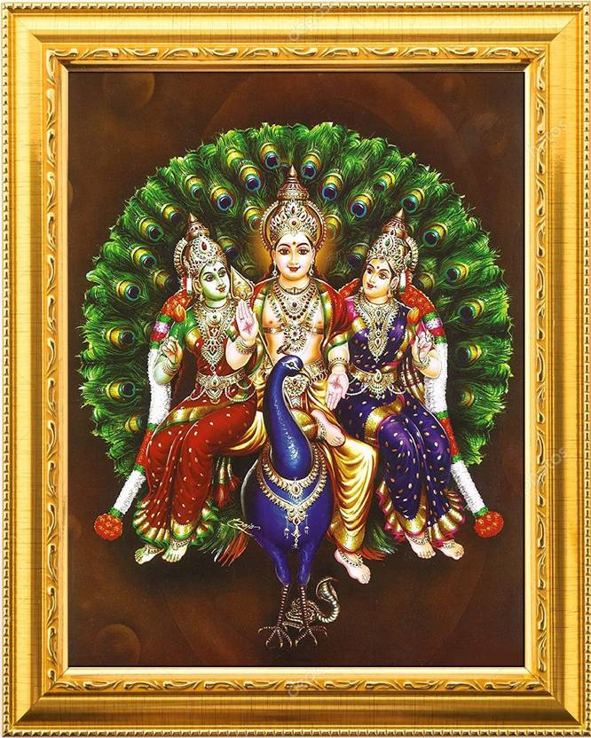 NDFRAME Lord Subramanya Swamy Murugan Valli Devasena Kartikeya ...