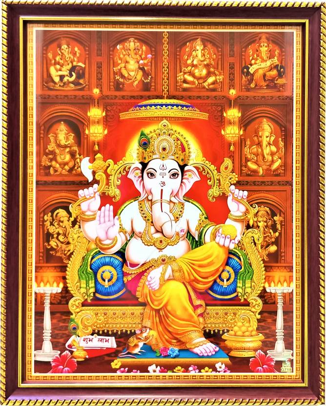 shreya arts frame wth glass Ganesha/Ashtavinayak Ganpati/Vinayaka ...