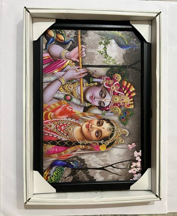 YashFrames Radha Krishna Religious Frame Price in India - Buy ...