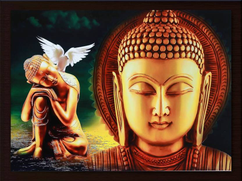 Darsh Craft Lord Buddha Religious Frame Price in India - Buy Darsh ...