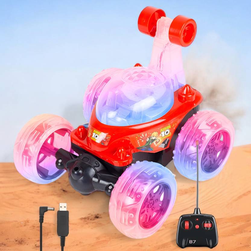 Kid Kraze Rechargeable Remote Control 360 Degree Stunt Car Music ...