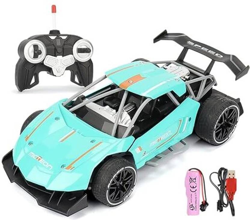 FunFlickers Rapid Drift Racing RC Car, Alloy Body, Powerful Motor, 2,4G ...