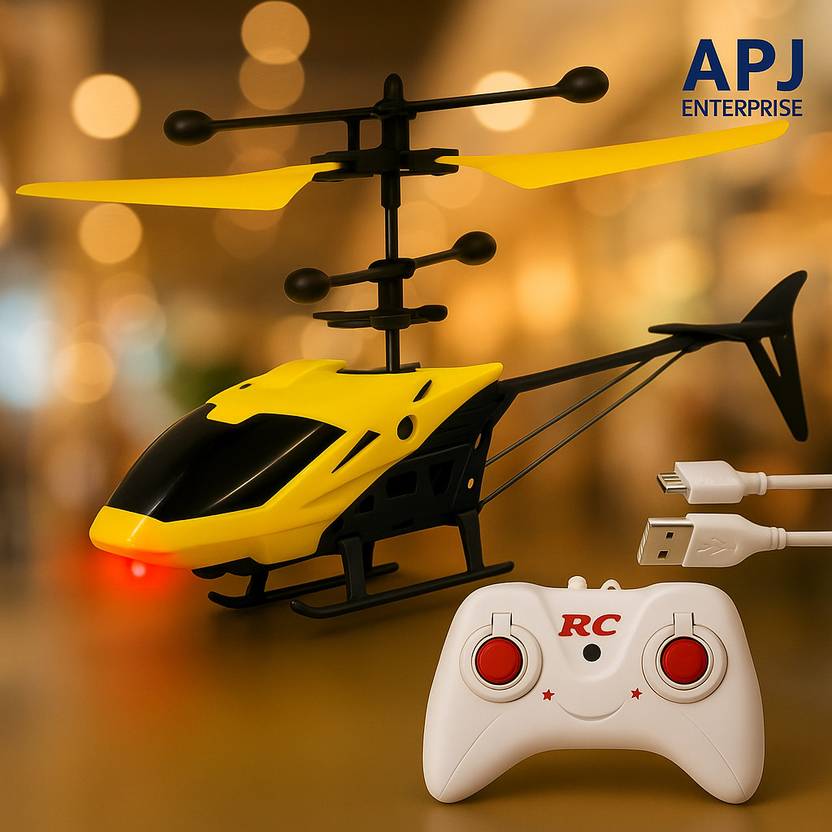 APJ enterprise Rechargeable Remote Control Flying Helicopter Toy for ...