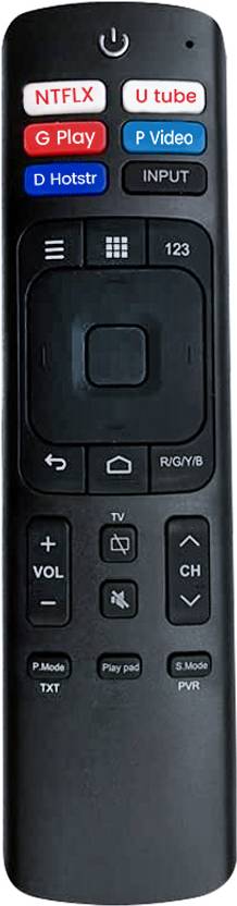 7SEVEN Compatible VU Smart TV Remote Control for 4K Android Smart LED ...