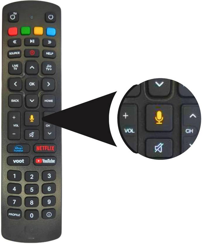 HDF Replacement Voice Supported Remote Control for Jio Fiber Set Top ...