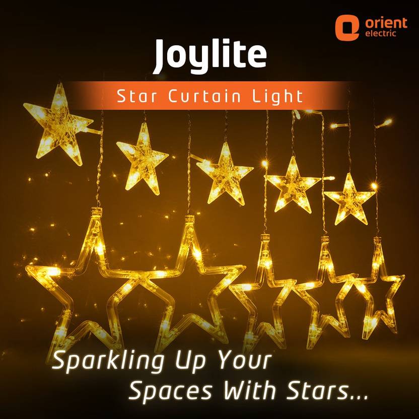 Orient Electric 10 LEDs 3.7 m Gold Flickering Star Rice Lights Price in ...