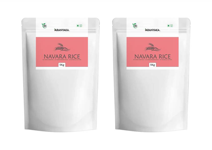 Aranyaka Navara Red Rice|Diabetic Friendly|Red Chawal|Lal Chawal|(5kgx2 ...