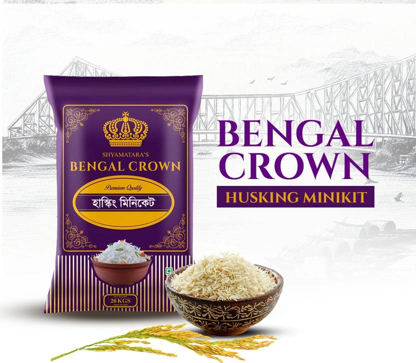Bengal Crown Minikit Rice 26 kg Minikit Rice (Long Grain, Husking ...