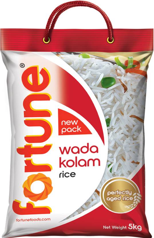 FORTUNE Wada Kolam Rice 5Kg Basmati Rice (Long Grain) Price in India ...