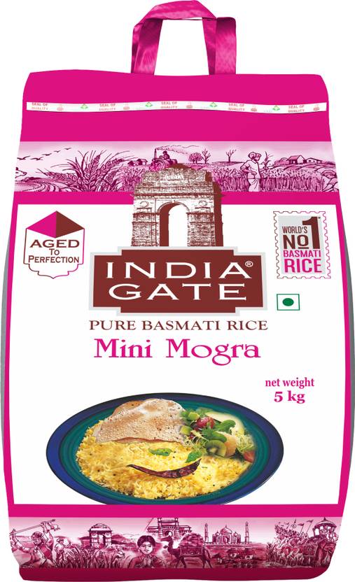 INDIA GATE Mini Mogra Aged to Perfection Superior Quality Basmati Rice ...