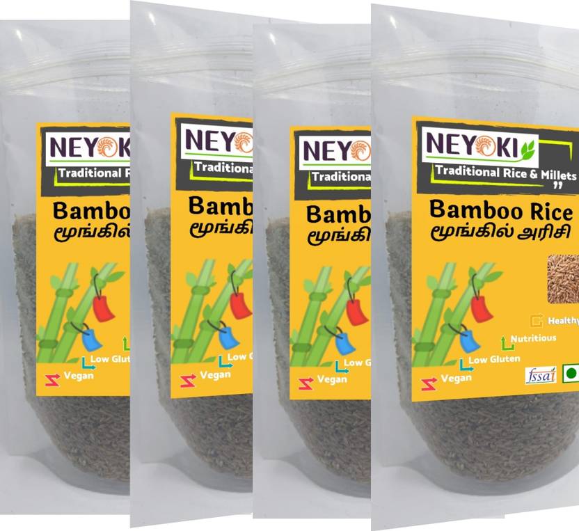 NEYOKI Bamboo Rice 2kg / Moongil Rice / mulayari Arisi / Brown Bamboo ...