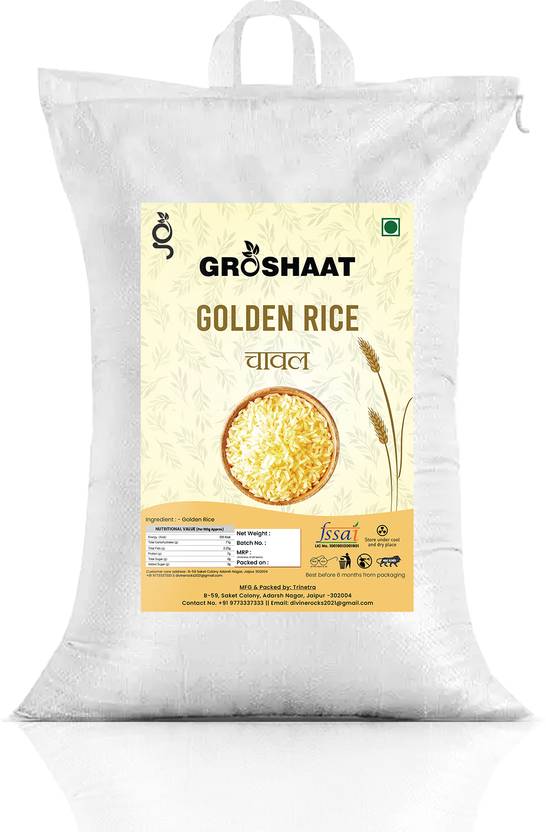 Groshaat Golden Rice (Sella Rice)- 10Kg Pack Yellow Basmati Rice (Long ...