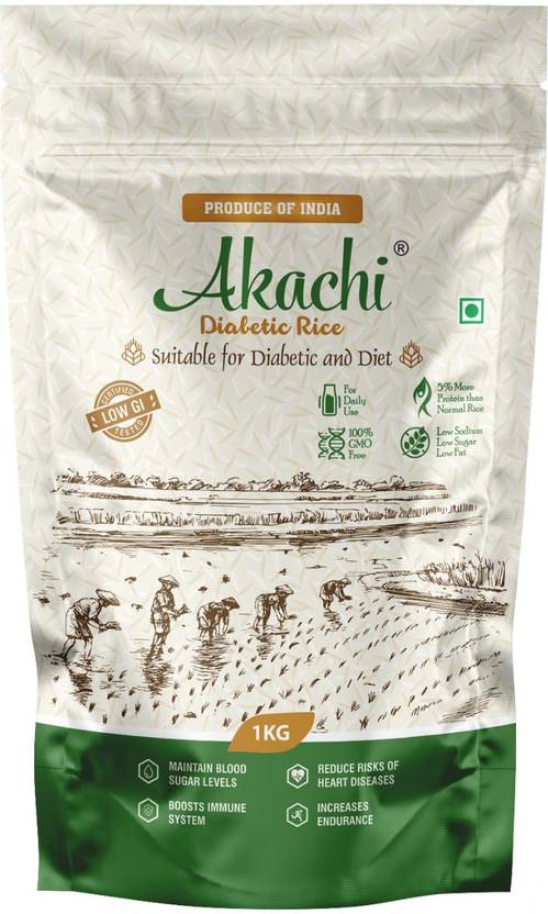 Akachi Diabetic White Rice | Sugar-free| Low GI Everyday Rice (Medium ...