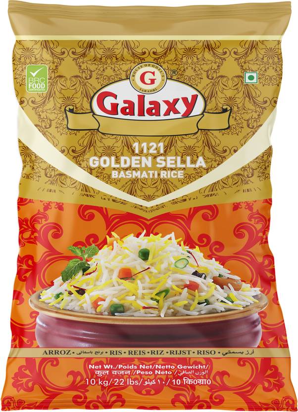 GALAXY 1121 Golden Sella 10 Kg Basmati Rice (Long Grain) Price in India ...