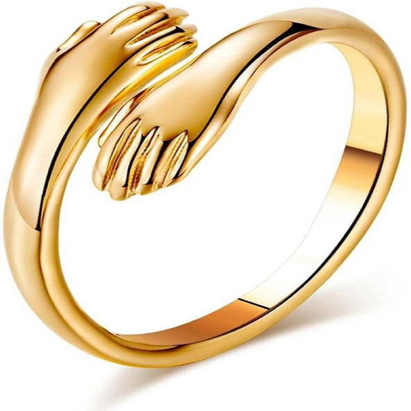 jewelswallah Gold hug ring Stainless Steel Ring Price in India - Buy ...