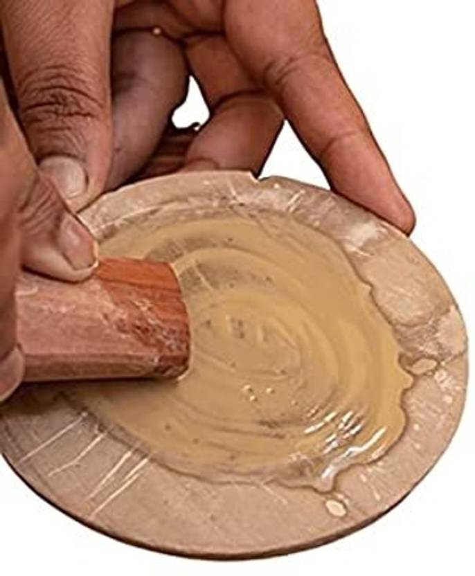 TENFIT 1 Chandan Rubbing Stone chakla Pata with Red Sandalwood Stick ...