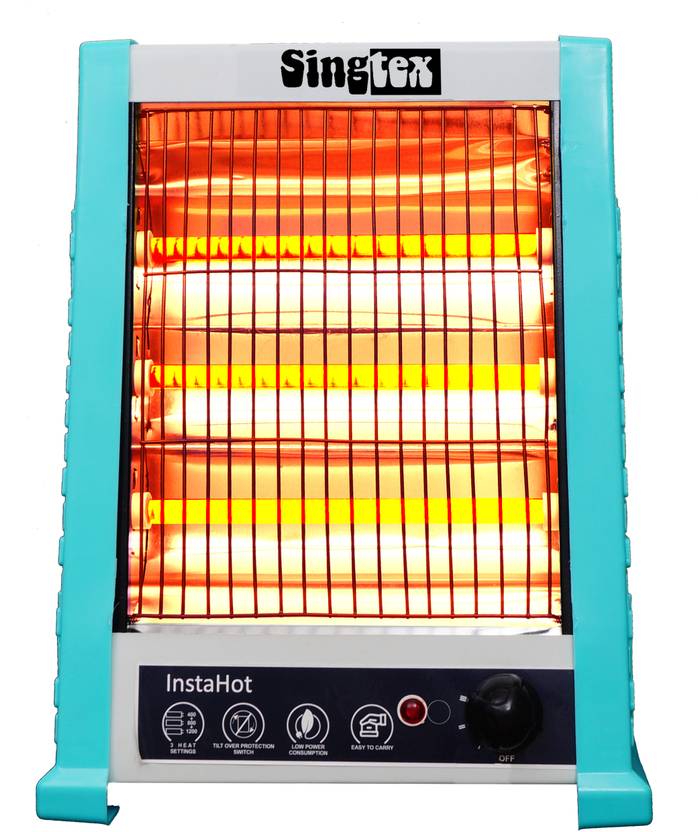 singtex Climate Control (400W/800W/1200W) Quartz Heater . Multicolor ...