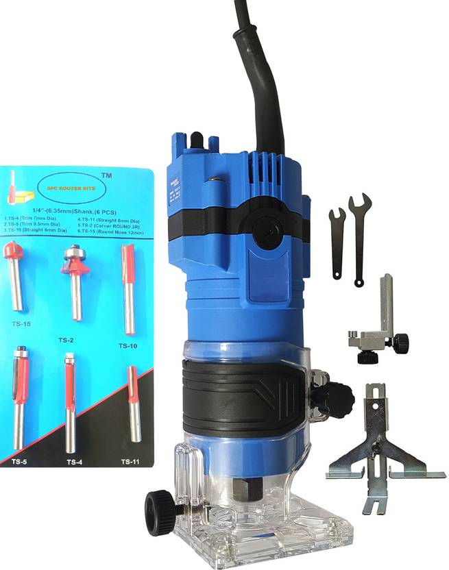 Inditrust Heavy duty 1000w with 30000 RPM 6.35mm Trimmer Router Machine ...